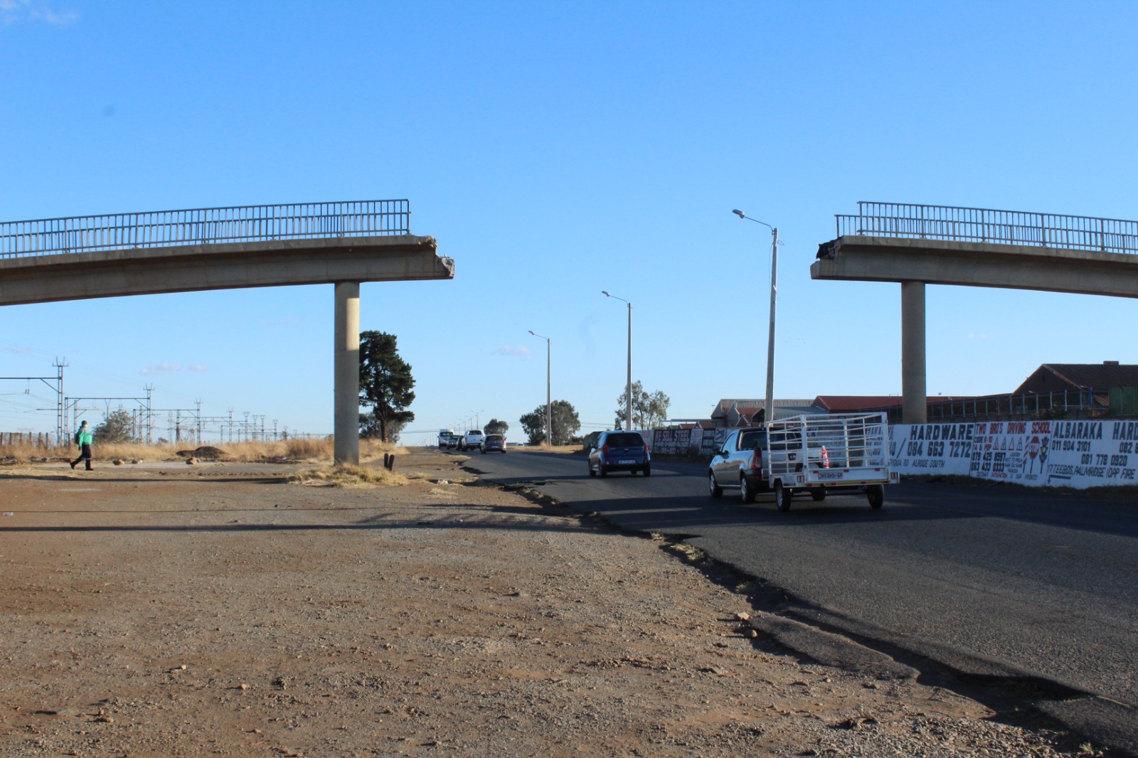 Road closure due to demolition of Alrode South pedestrian bridge ...