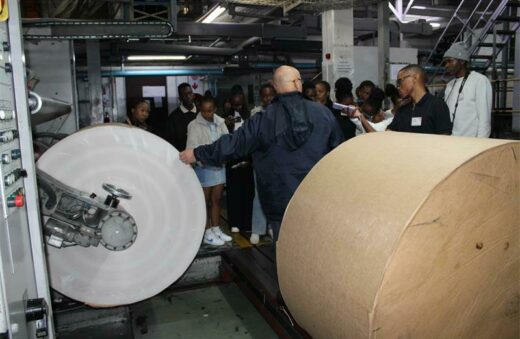 Interns learn about the world of newspaper printing at Caxton ...