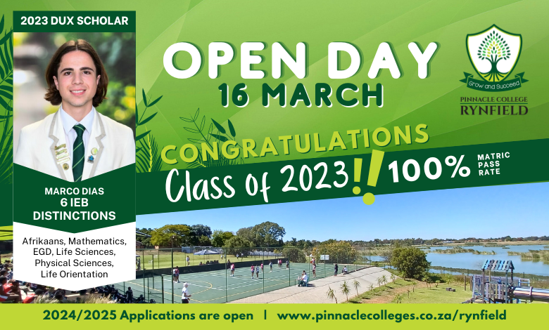 Pinnacle College Rynfield’s 2024 will be a year of celebrations and ...