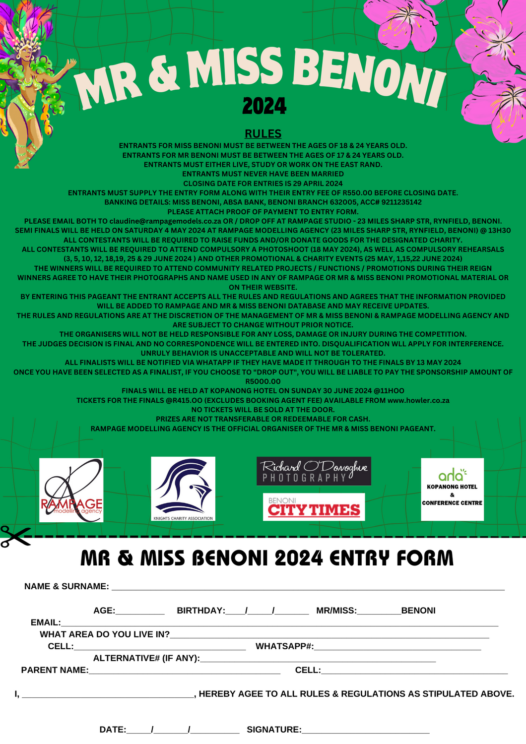 Enter Mr and Miss Benoni 2024 | Benoni City Times