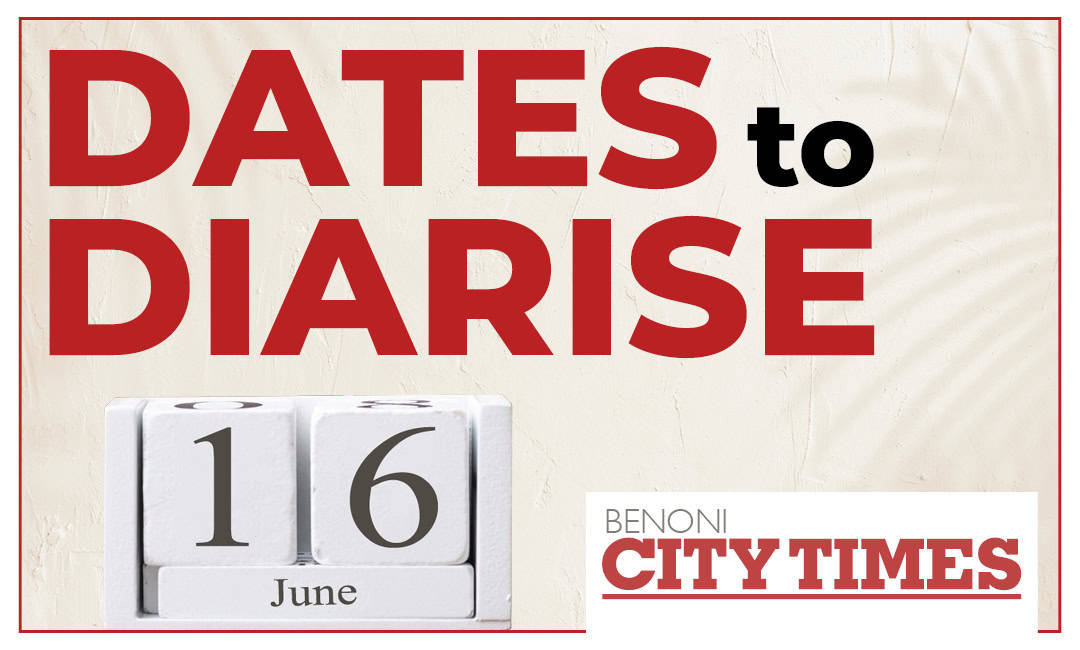 Dates to diarise! What's On in Benoni | Benoni City Times