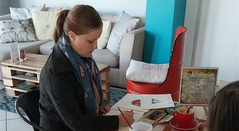 Christine brings colour into the coffee shop | Fourways Review
