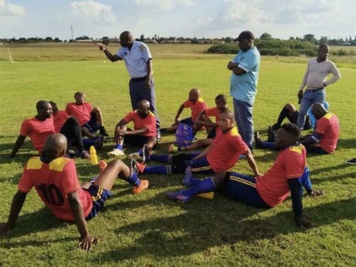 SAPS football teams go head to head for league | Germiston City News