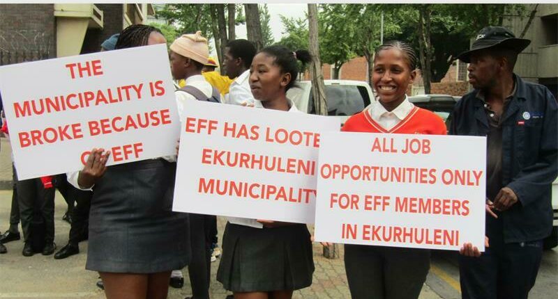Service delivery: Residents take to Germiston CBD demanding EFF to step ...