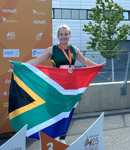 Kempton Park transplant athlete Michelle Barnard wins gold at World ...