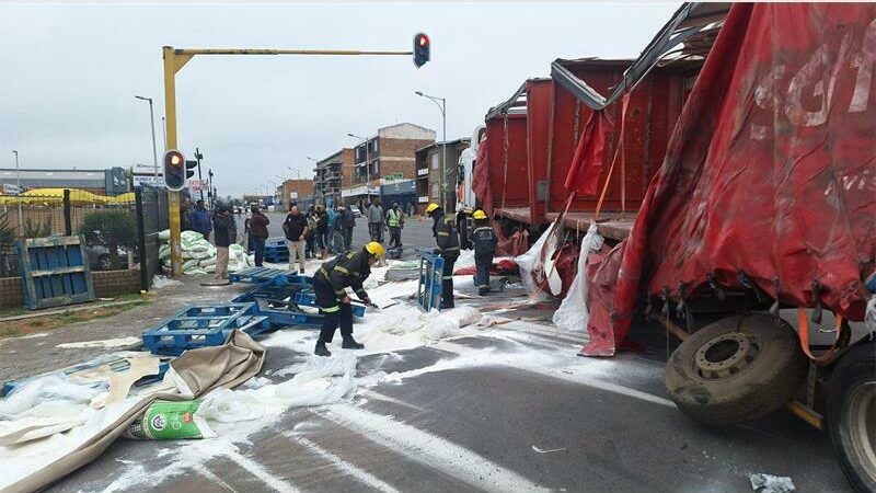 Truck rollover: No injuries or deaths confirmed