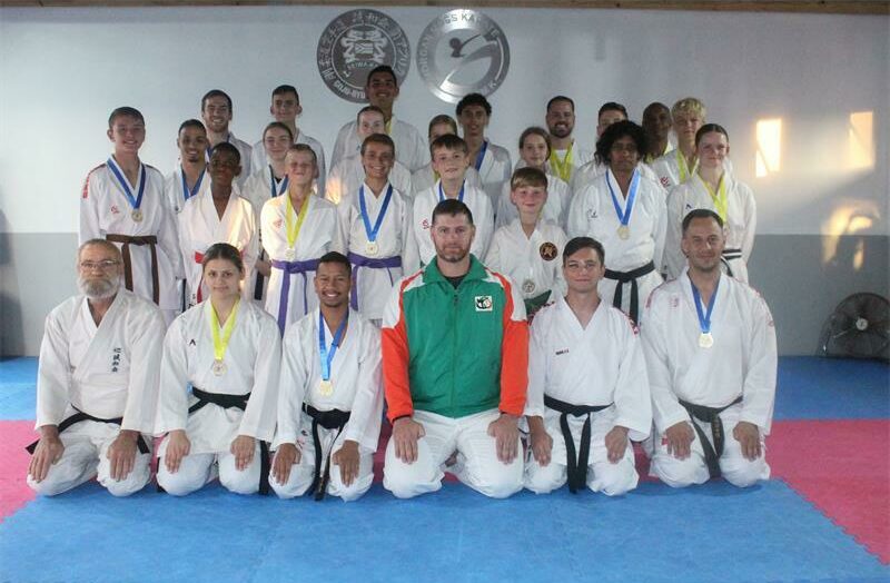 Morgan Moss karatekas flying high