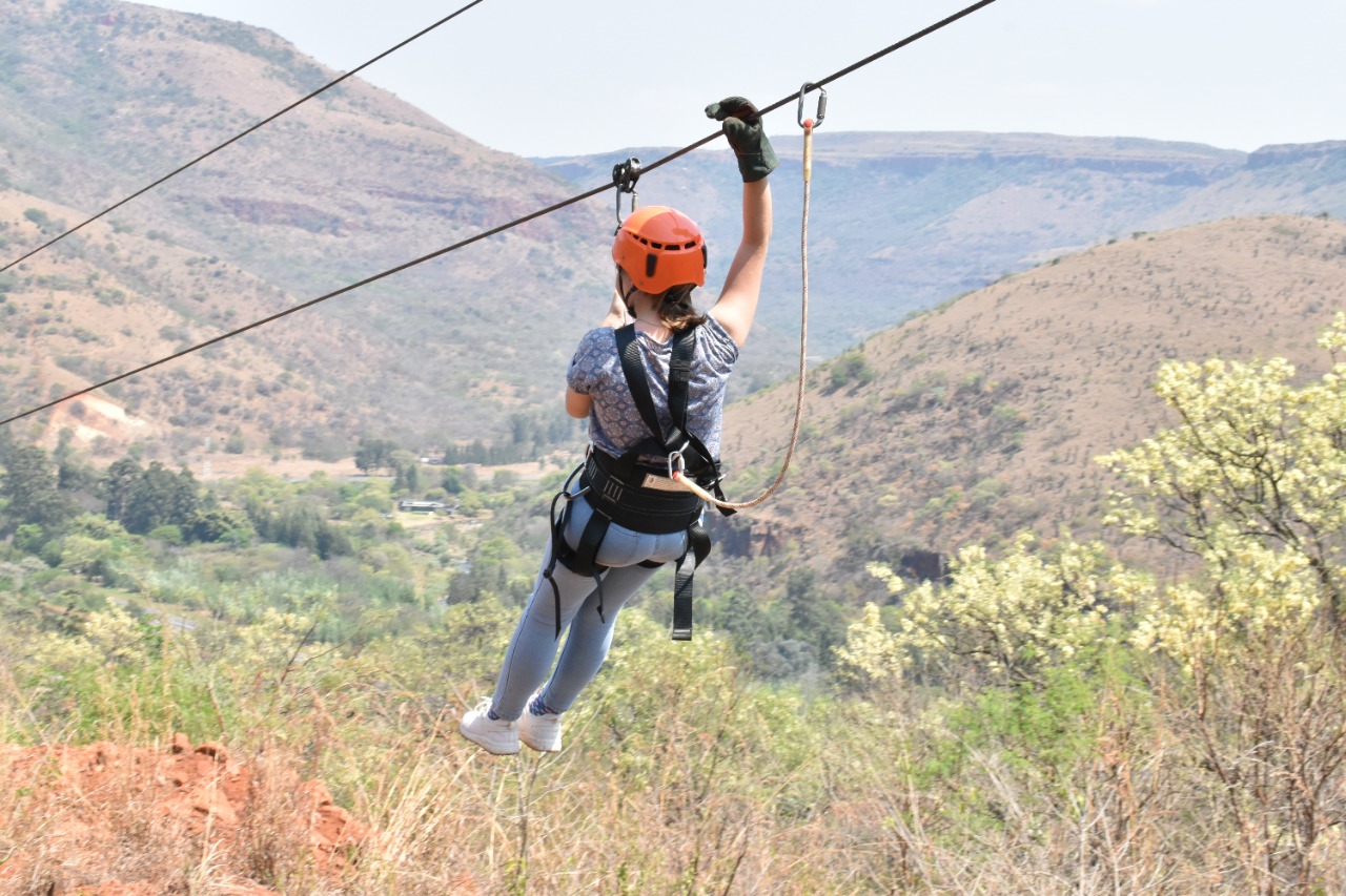 Ziplining down the Waterval Onder hills | Lowvelder