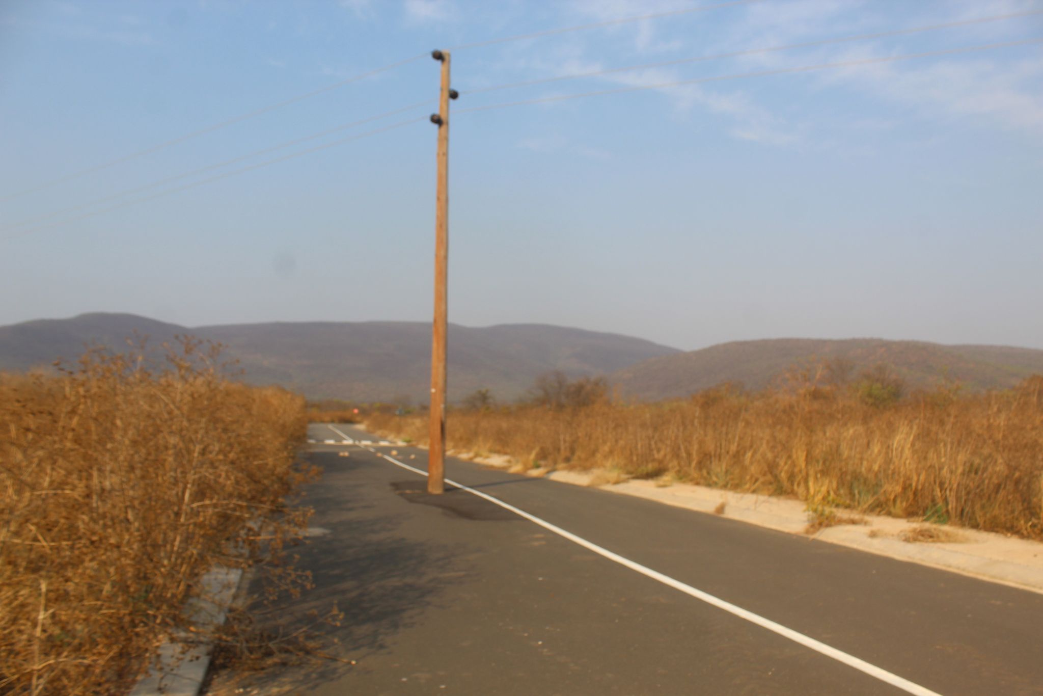 Electricity pole spotted right in middle of road in Burgersfort | Lowvelder