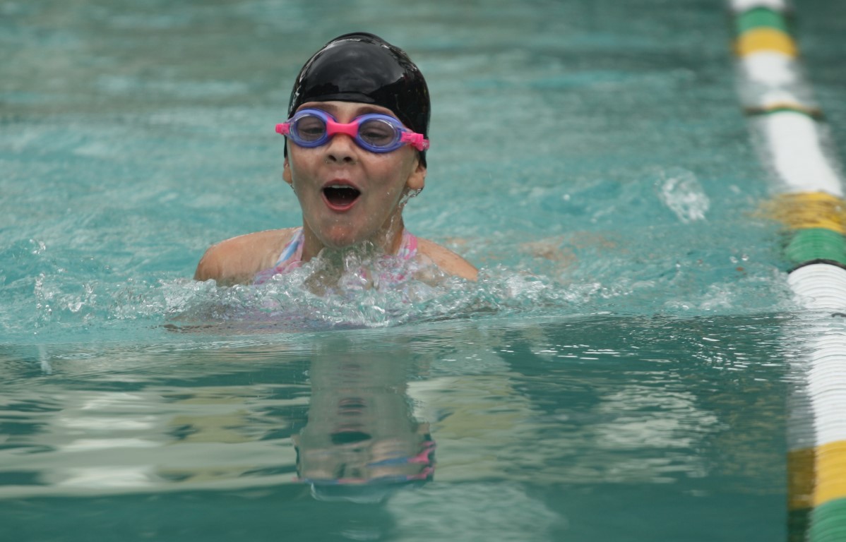 Young beginners take the first strokes to a lifetime of swimming ...