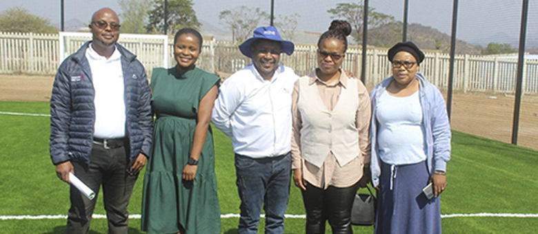 Dwarsrivier Chrome Mine hands over multipurpose sports court to Ga ...