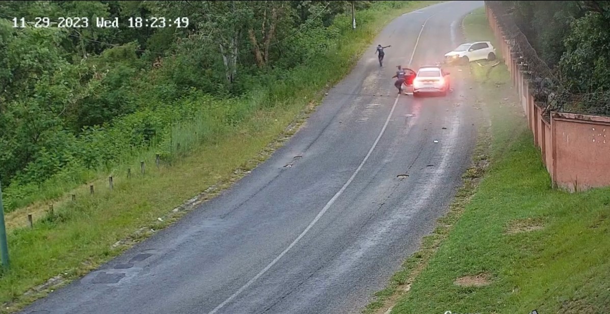 WATCH: High-speed crash leads to arrest of second suspect in robbery ...