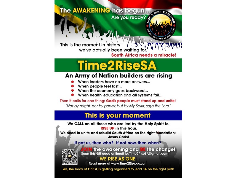 Time2RiseSA calls on spiritual leaders to unite | Middelburg Observer
