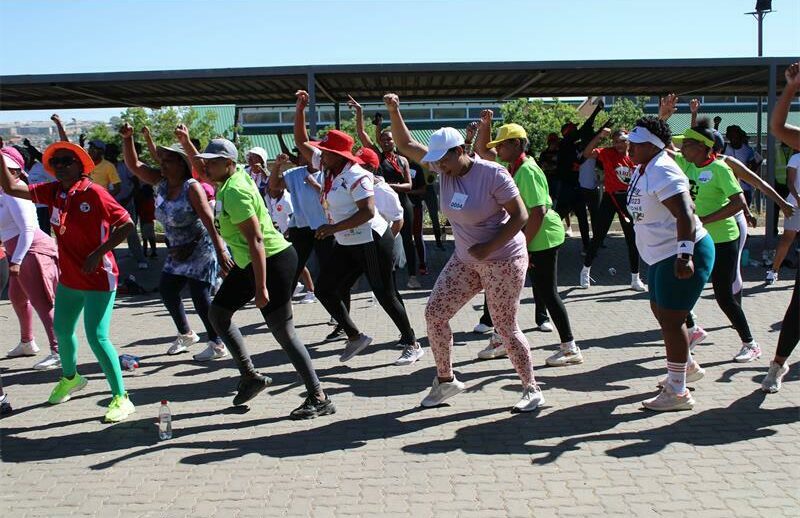Sadtu Midrand fun walk and aerobics at Ponelopele Oracle Secondary ...