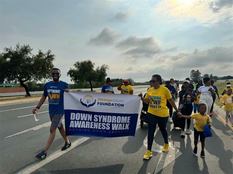 Olesego Kalushi Foundation walks to raise awareness about Down Syndrome ...