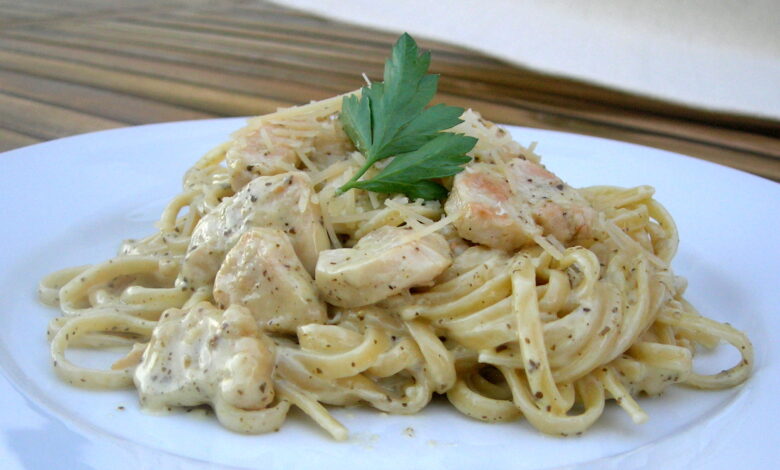 Thirty Minute Meals Chicken Alfredo Pesto Pasta Network News