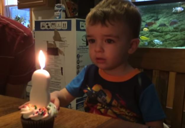 VIDEO OF THE DAY: Cute two-year-old still getting the hang of blowing ...