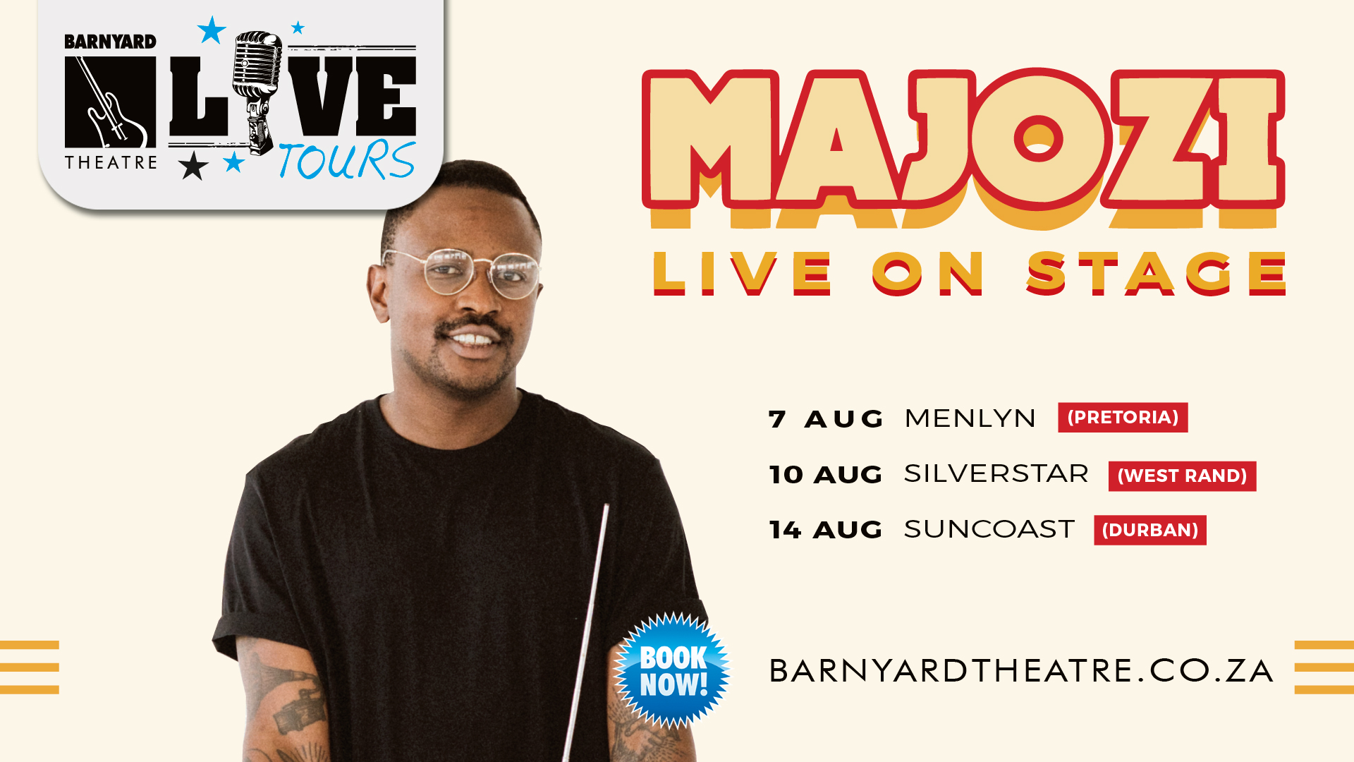 COMPETITION: Win tickets to see Majozi at Barnyard Theatre | Network News