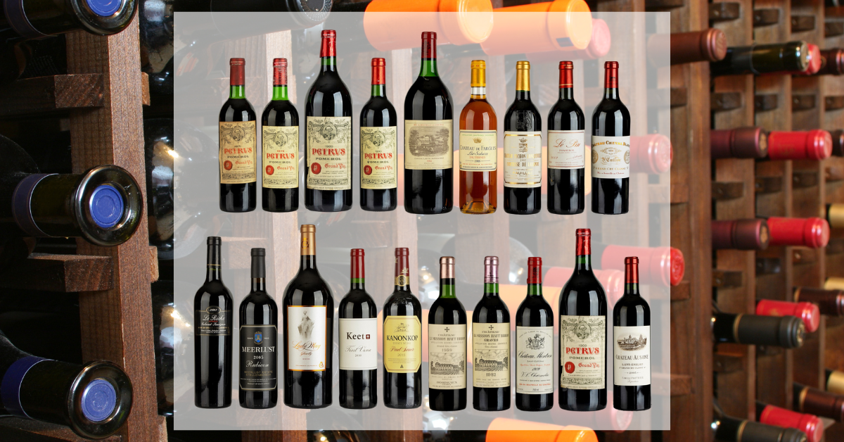 Exquisite selection of wines to go under the hammer