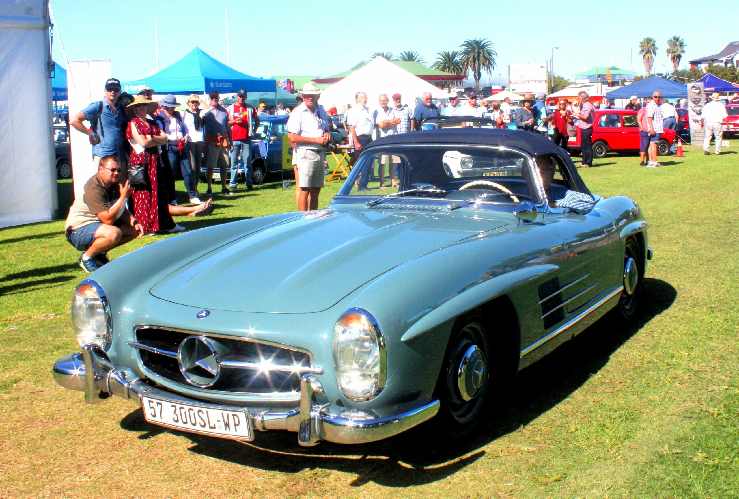 Eight Mercedes 300SL sports cars awaits at the 2024 George Old Car Show ...