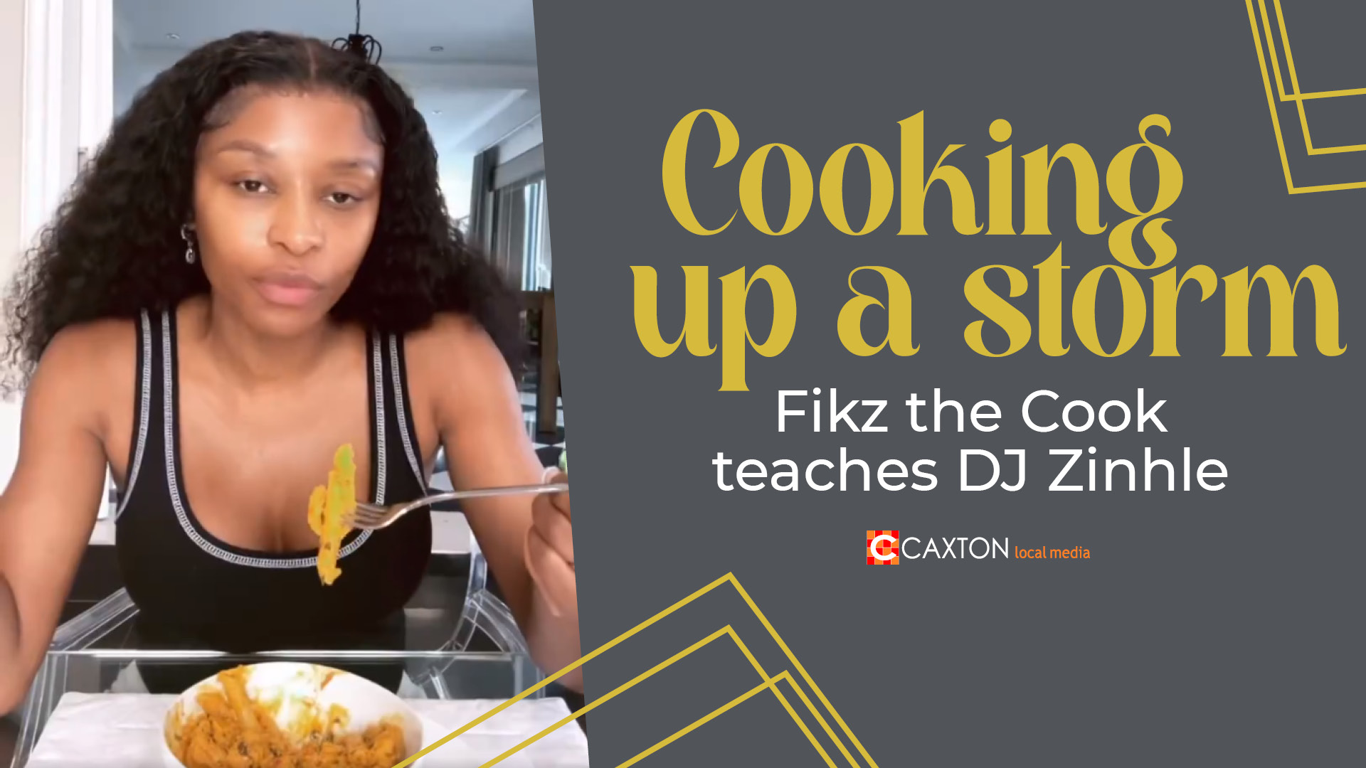 Watch: DJ Zinhle cooks up a storm with Fikz the Cook | Network News