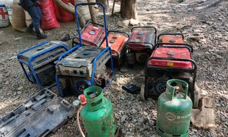 Illegal mining clampdown: Arrests made and equipment destroyed in ...