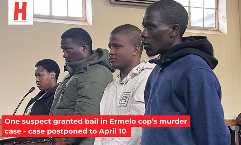 Suspect in Ermelo cop’s murder case gets bail, surrenders passport ...