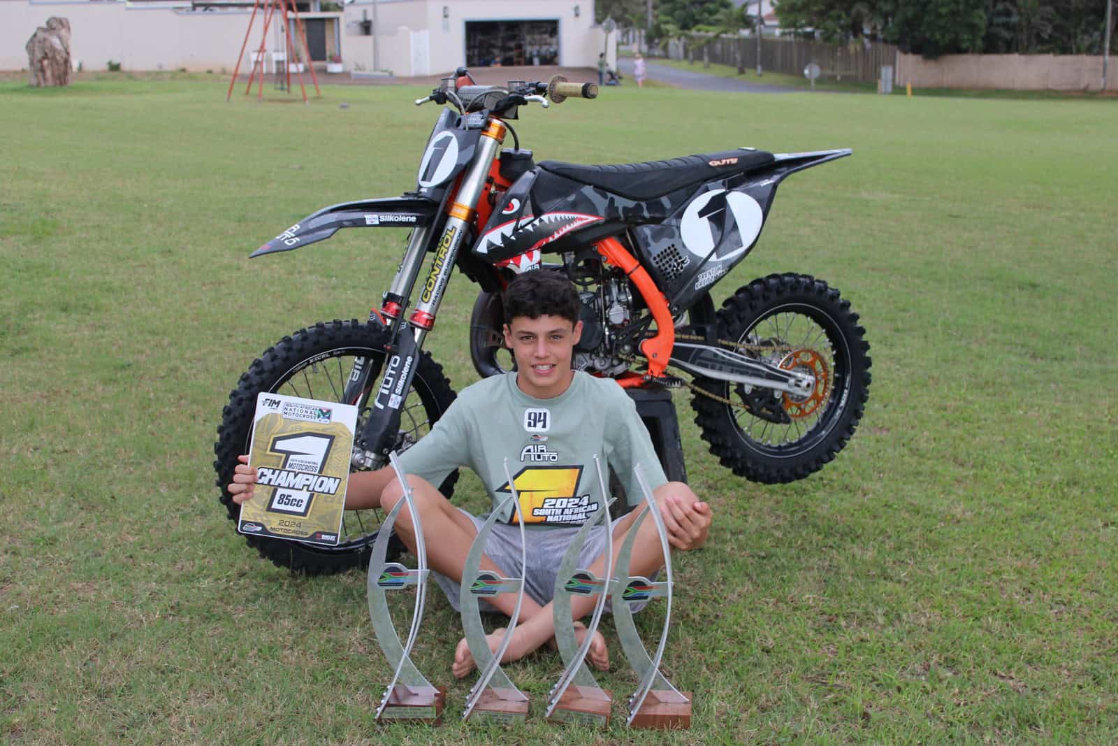 Local lad races to fourth SA Motocross title | Northglen News