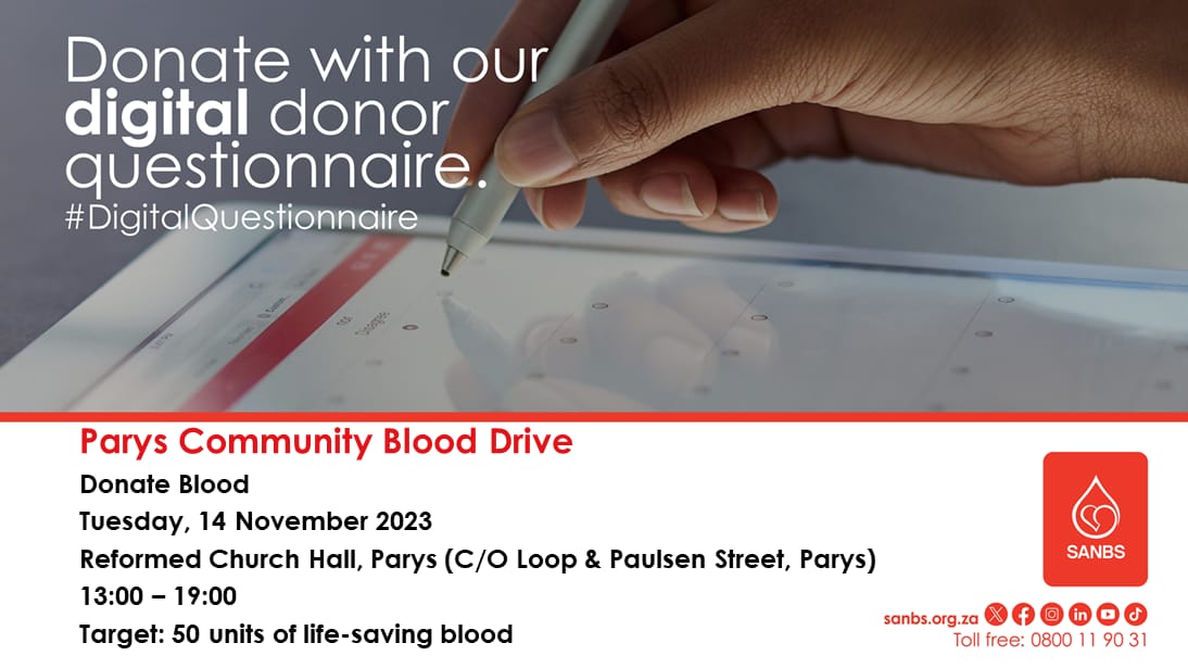 Less than 1% of South Africans are actively donating blood | Parys Gazette