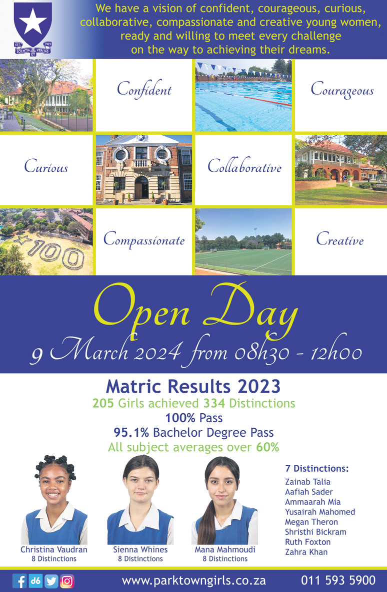 Parktown High School for Girls 2023 | Sandton Chronicle