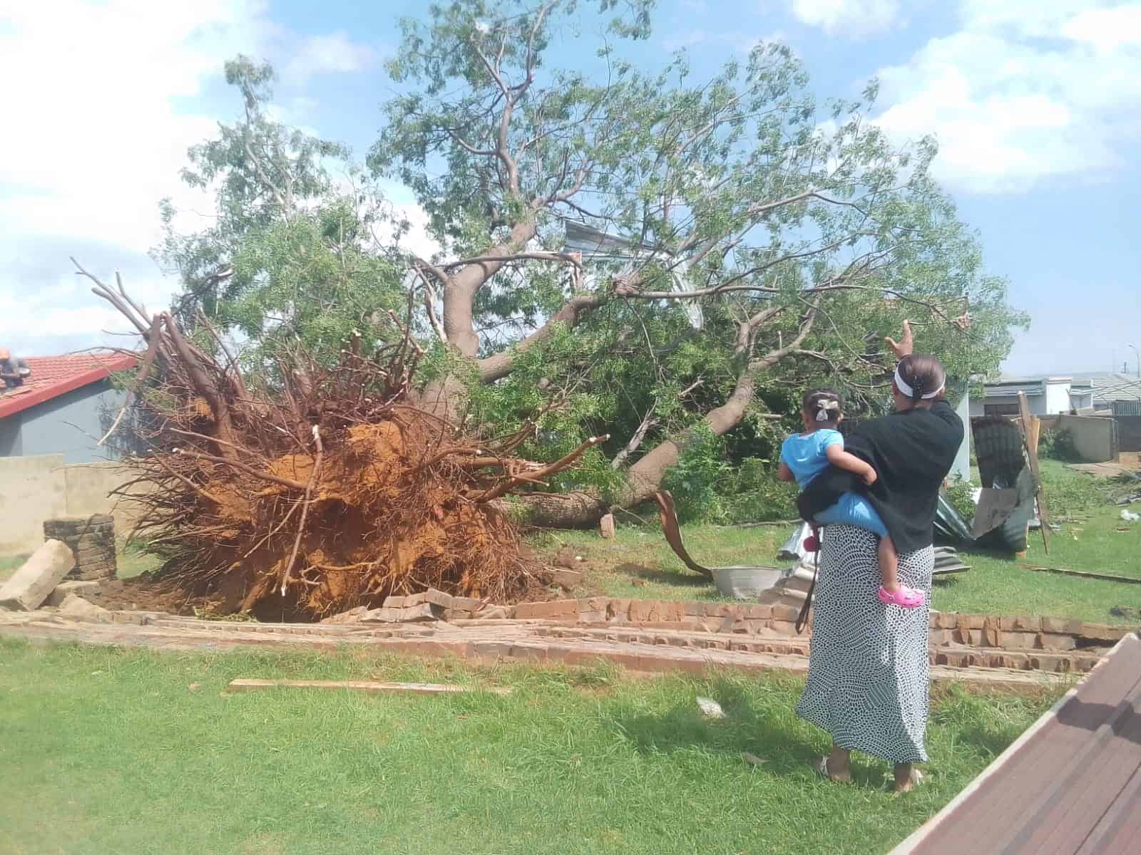Child rushed to hospital after wall collapses during tornado ...