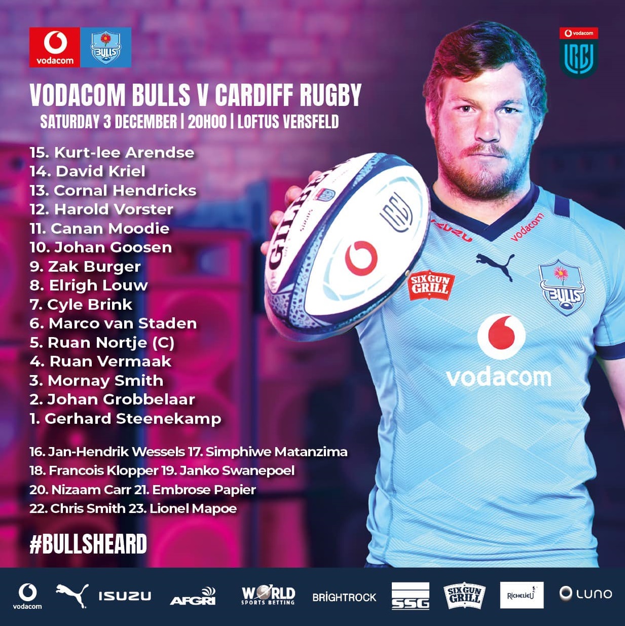 Return of first-choice hooker and five Springboks strengthen Bulls ...