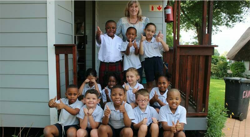 Eager and cheerful to start their first day of school