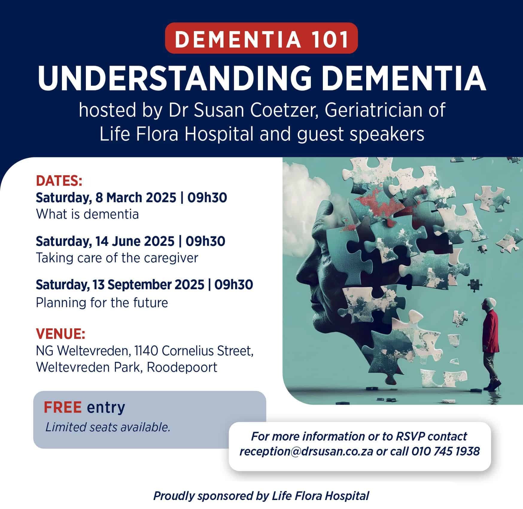 Life Flora Hospital will be hosting a Dementia talk | Roodepoort Record