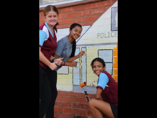 Sheppie High paints with St Martin de Porres | South Coast Herald