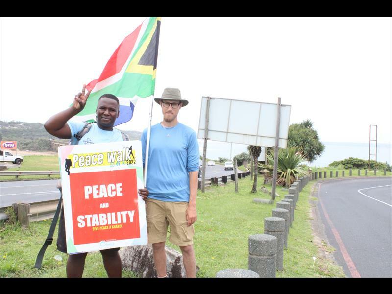 Duo walk for peace | South Coast Herald