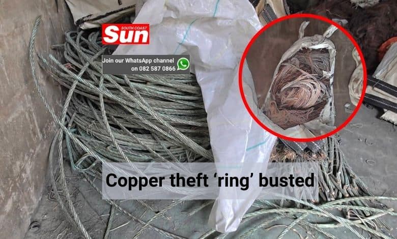 Eight nabbed in R2m copper theft bust in Illovo | South Coast Sun