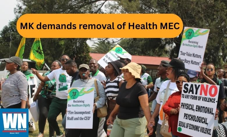 ‘Reclaiming our healthcare dignity’ MK march demands removal of Health ...