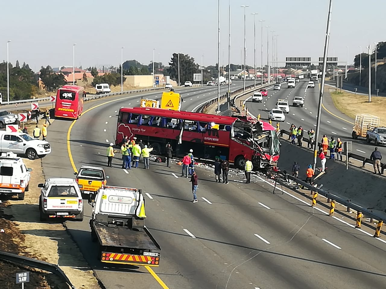 Update: Two killed after APM bus loses control and crashes | The Citizen