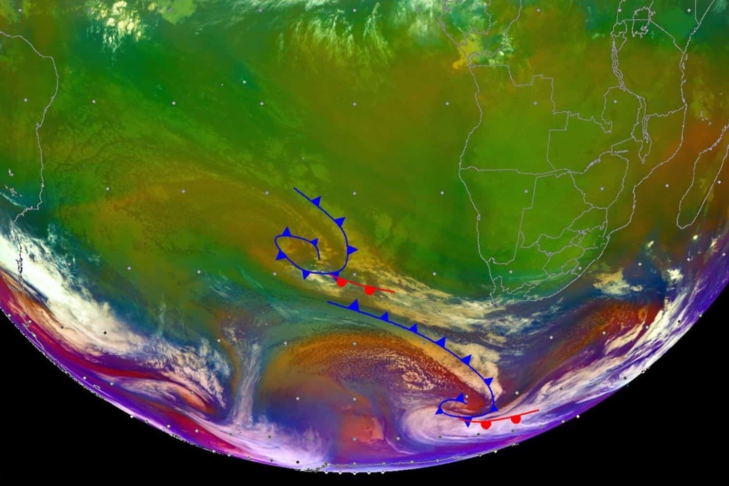 Cold fronts, light snowfall to usher in flooding and strong winds