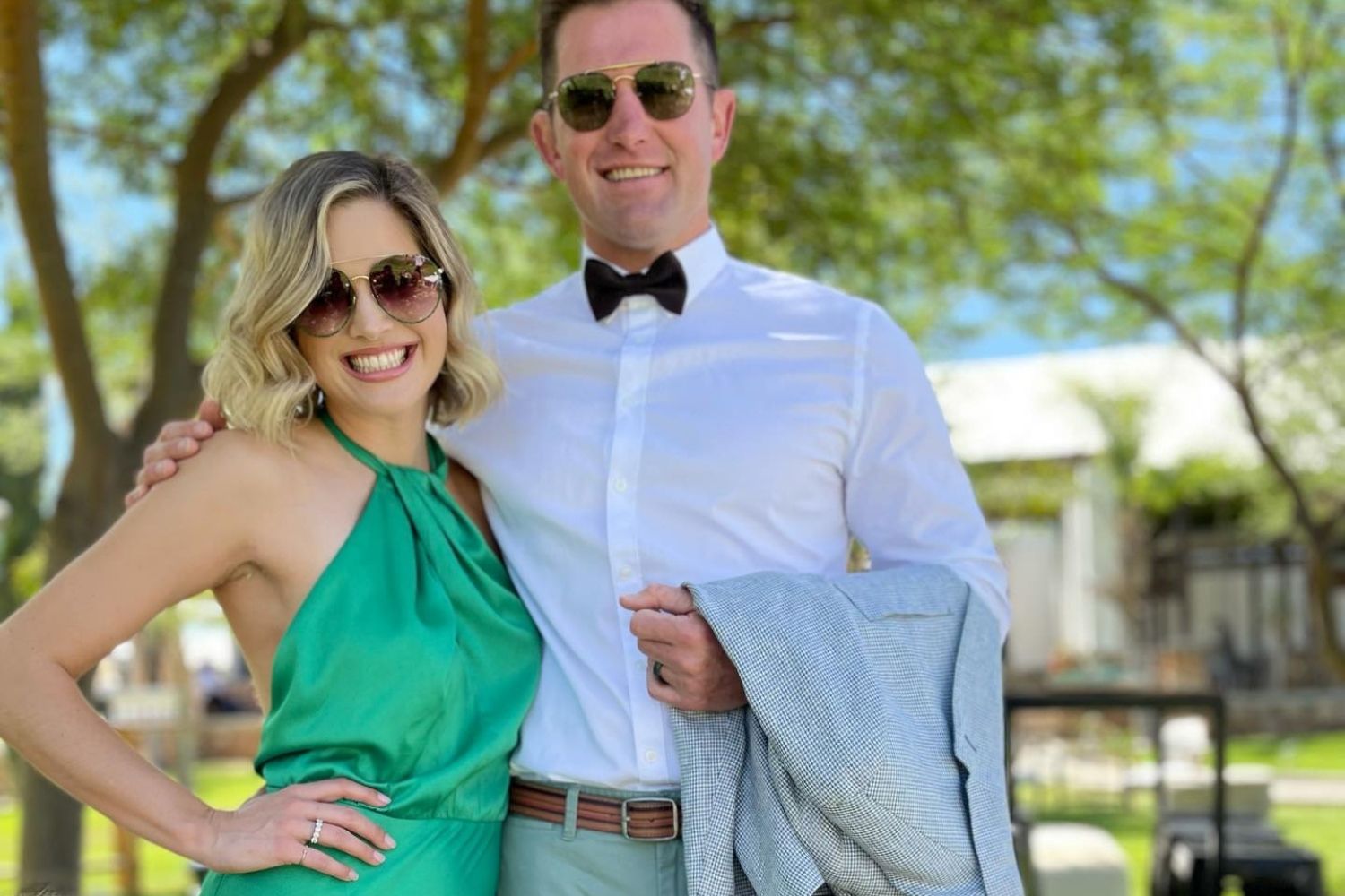Minki van der Westhuizen glows in green at her brother’s wedding - The ...