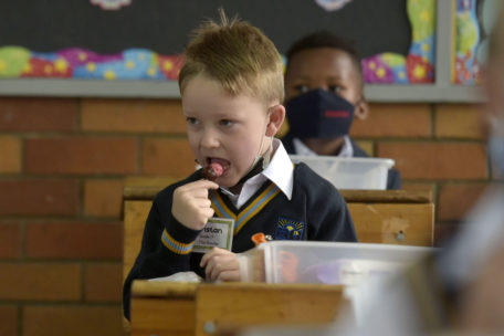 In Pics: Tears and excitement as pupils start school