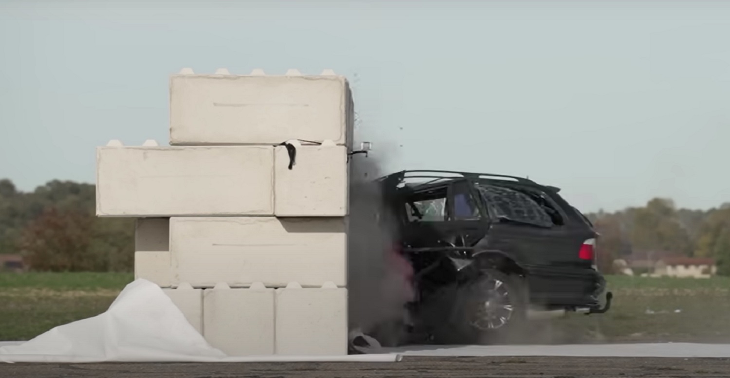WATCH: Concrete blocks and BMW meet at 150 km/h | The Citizen
