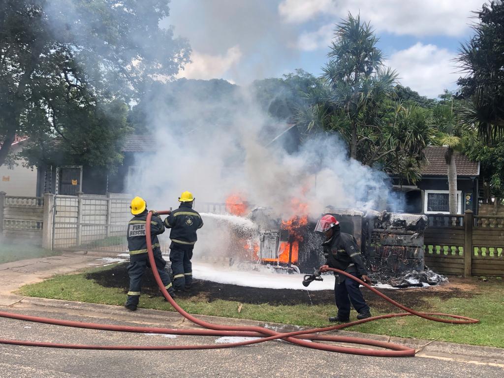 WATCH: Mini-substation on fire in Richards Bay suburb | Zululand Observer