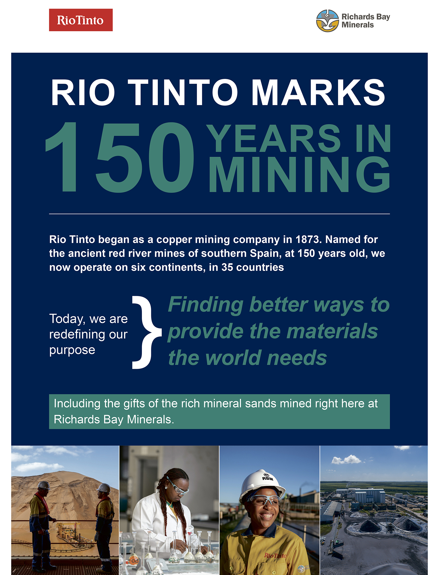 Rio Tinto 150 Years in Mining | Zululand Observer