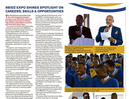 RBIDZ EXPO SHINES SPOTLIGHT ON CAREERS, SKILLS AND OPPORTUNITIES ...